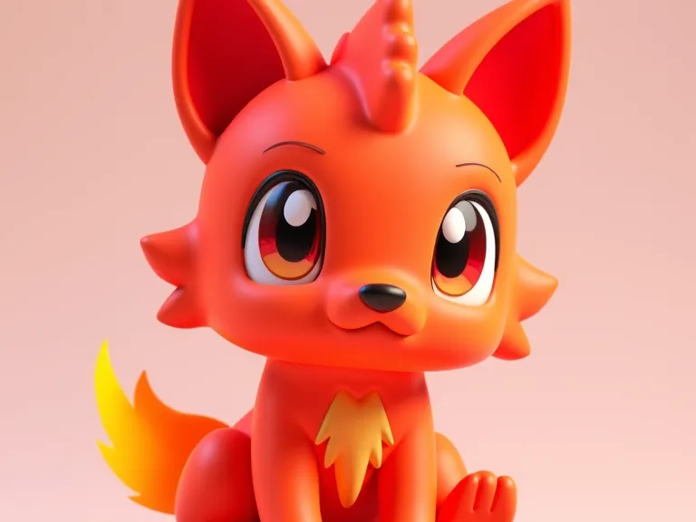 red Fire Fox by NBprintsYT - MakerWorld