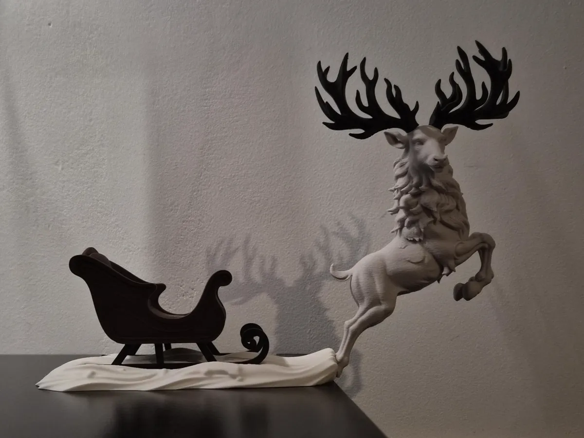 Runaway Reindeer – Where the Antlers Lead - Free 3D Print Model ...
