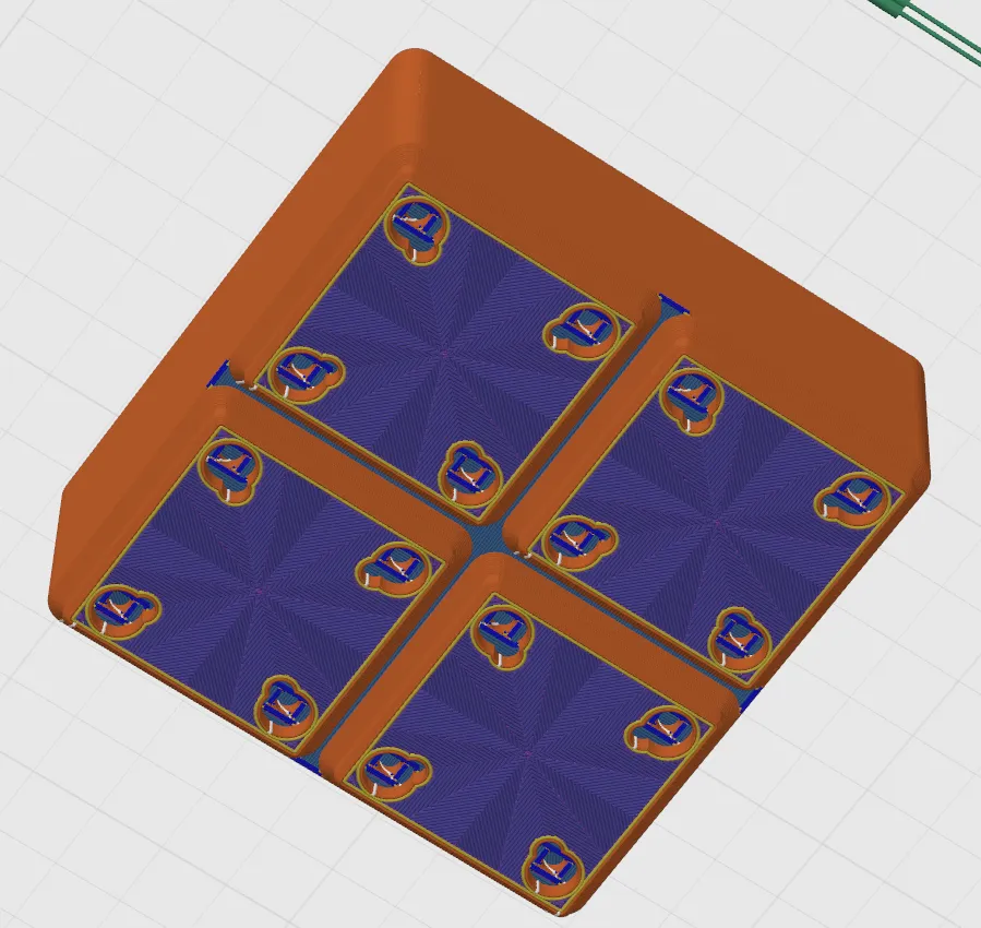 Improved² Gridfinity 5 Nozzle Bin A1 (mini) 2x2 Remixed by Typ_im_dunkelln MakerWorld: Download ...