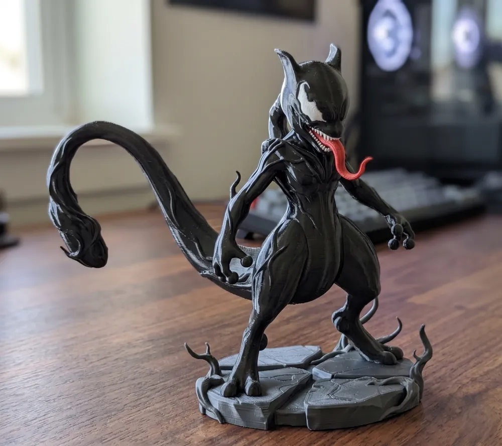 Venomized Mewtwo - Free 3D Print Model - MakerWorld