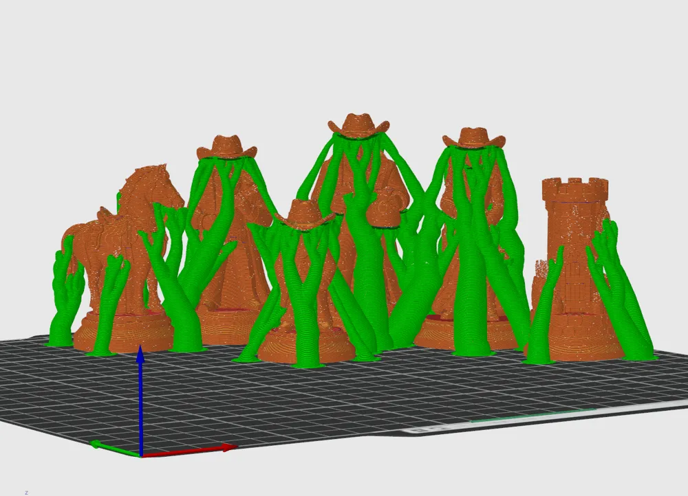 Legends of the Wild West Chess Set - Free 3D Print Model - MakerWorld