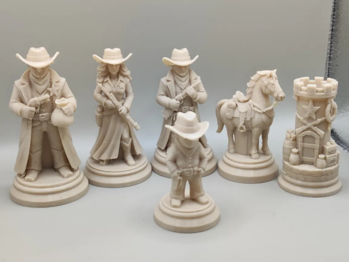 Legends of the Wild West Chess Set - Free 3D Print Model - MakerWorld