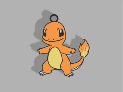 Charmander Keychain by WiseCAD MakerWorld: Download Free 3D Models