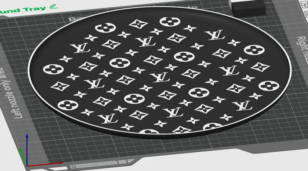 LV Serving Tray by Mikael SWE MakerWorld: Download Free 3D Models