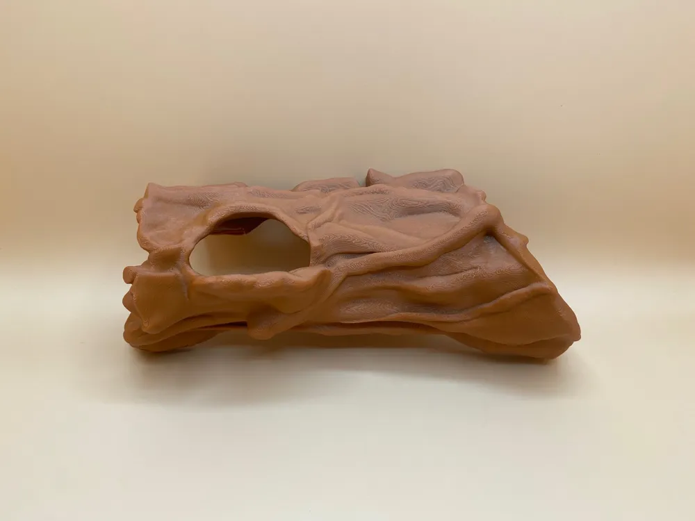 Magnetic Reptile Ledge - Hollow Log - Free 3D Print Model - MakerWorld