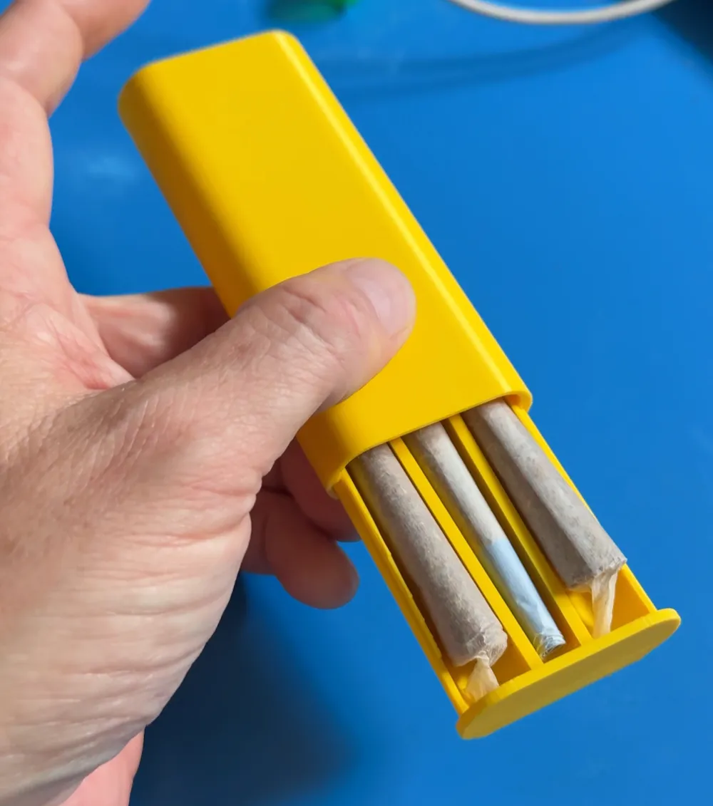 magnetic 3 Joint Box - Cone Weed Joint 420 by cforms - MakerWorld