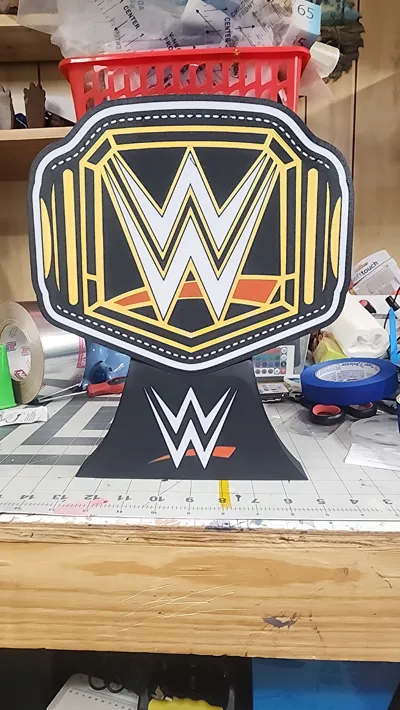 WWE Title Belt LED Lamp by bearswampdesigns MakerWorld: Download Free ...
