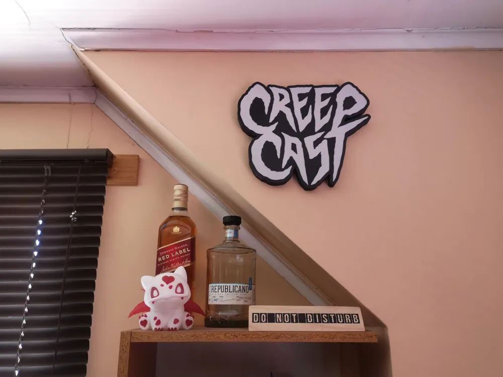 CreepCast logo for your goon cave - Free 3D Print Model - MakerWorld