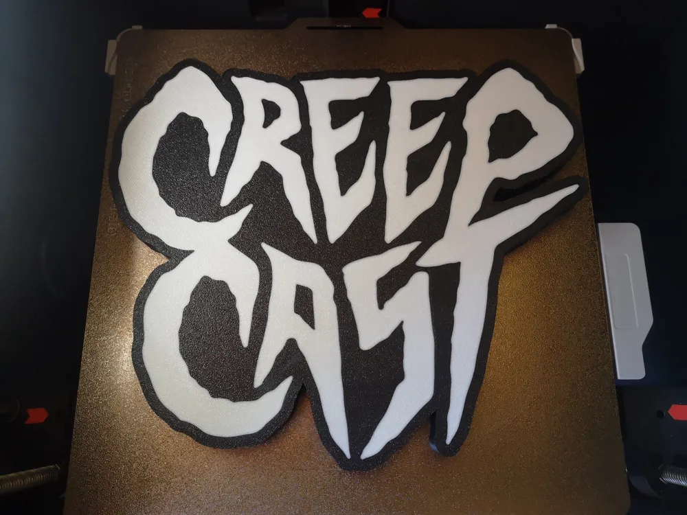 CreepCast logo for your goon cave - Free 3D Print Model - MakerWorld