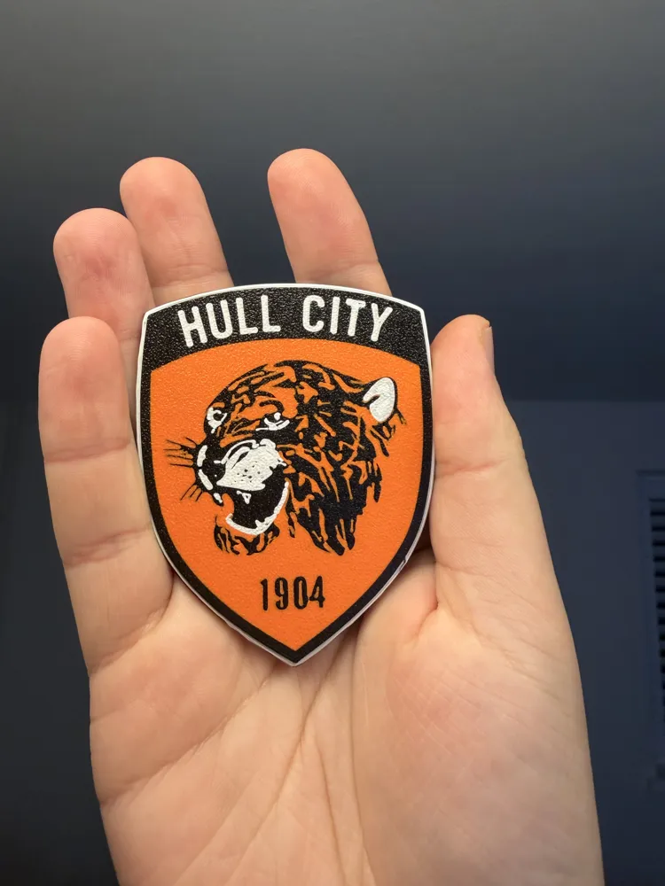 Hull City A.F.C. Badge - Free 3D Print Model - MakerWorld