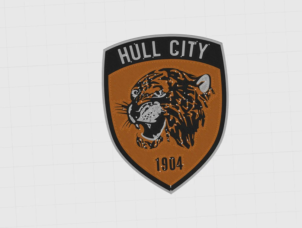 Hull City A.F.C. Badge - Free 3D Print Model - MakerWorld