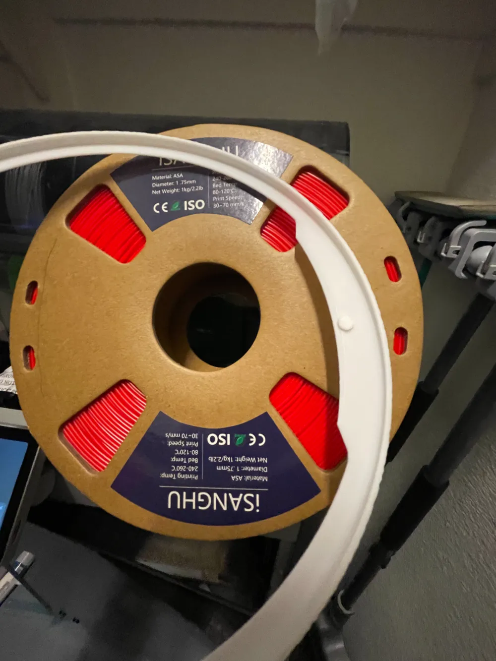 Cardboard Spool Rings for iSANGHU spools. by 321engrave - MakerWorld