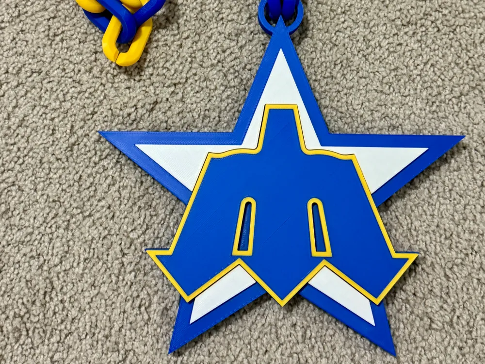 Seattle Mariners Trident logo chain - Free 3D Print Model - MakerWorld