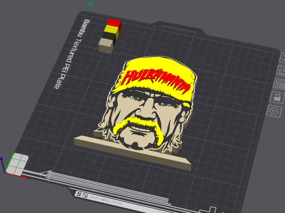 Hulk Hogan Table Stand by 5kyrunn3r - MakerWorld