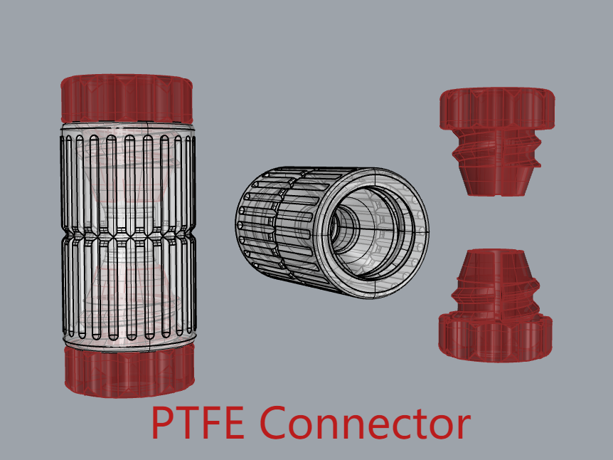 PTFE Tube Connector with Vertical Cutting Guide by zjoycelee MakerWorld ...