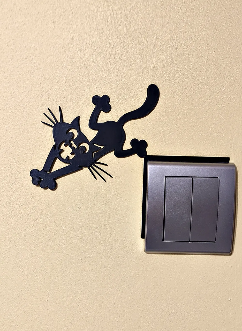 Tapa Decorativa para Interruptor de Luz 3D – Gato Cayendo 2 - Modelo de ...