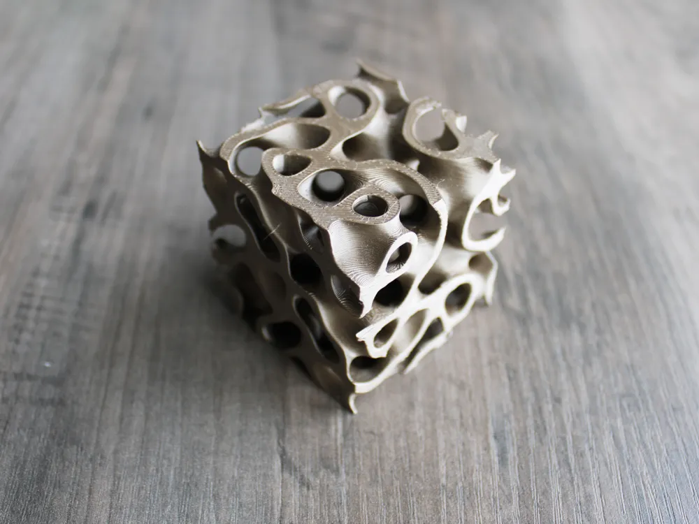 Geometric Lattice Cubes – Gyroid / Rhombus / IWP - Free 3D Print Model ...