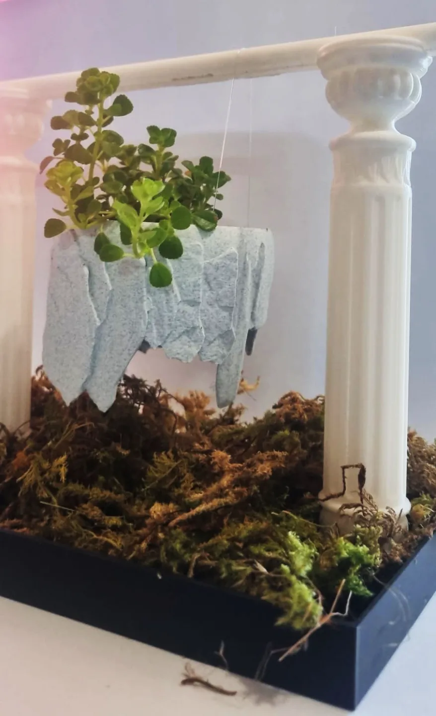 Hanging Marble PLA Vase with Classical Columns by Nosocialifer3D ...