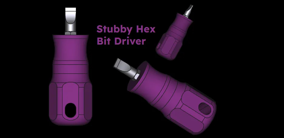 Stubby Hex Bit Driver by Rasmus Additive - MakerWorld