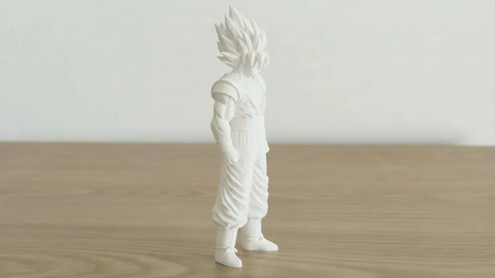 Goku Super Saiyan Figure from Dragon Ball Anime - Free 3D Print Model ...