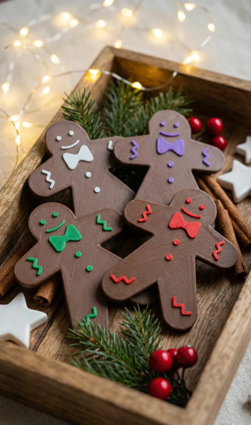 NoAMS - Cute Gingerbread Man Christmas Decoration - Free 3D Print Model ...
