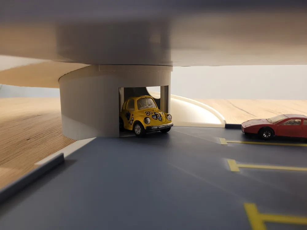 Parking Garage with Elevator and Curved Ramp by Nafet MakerWorld ...