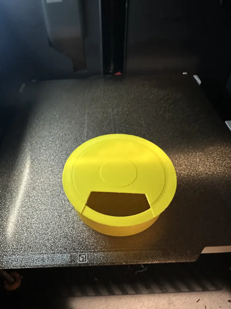 Cable Management Wire Hide Grommet 3-1/4" Hole - Free 3D Print Model ...