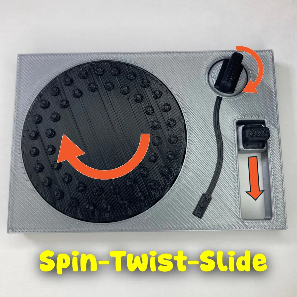 Multi Fidget Turntable 3 in 1 (Print in Place) - Free 3D Print Model ...