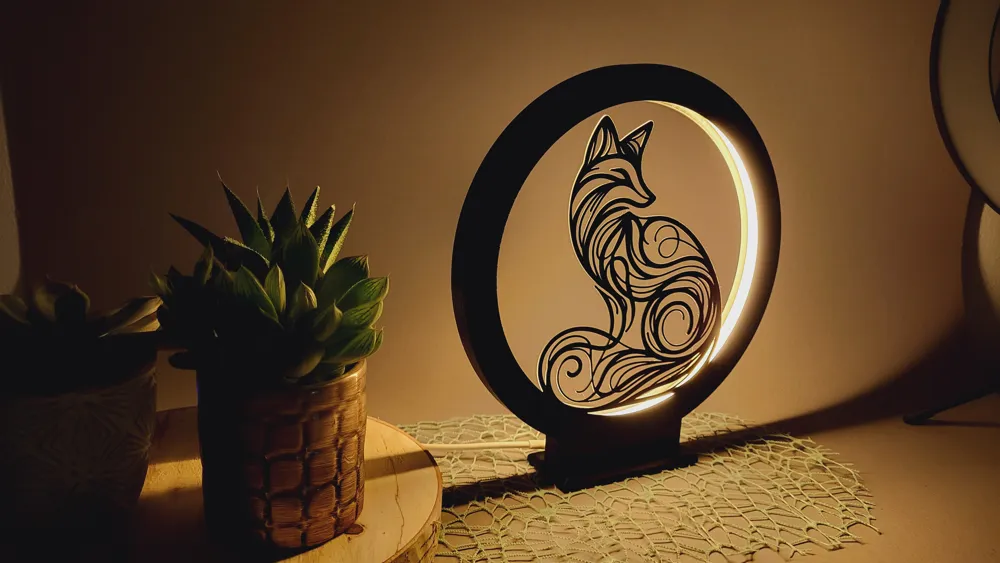 Fox Ring Lamp LED Desk Lamp by 3D Hochofen Maggi MakerWorld: Download ...