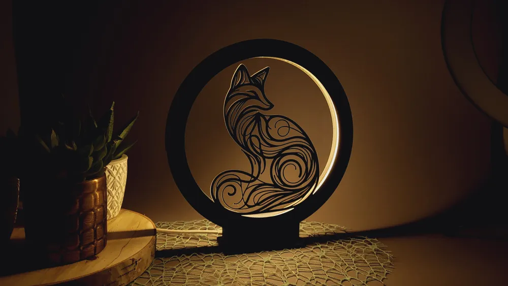 Fox Ring Lamp LED Desk Lamp by 3D Hochofen Maggi MakerWorld: Download ...