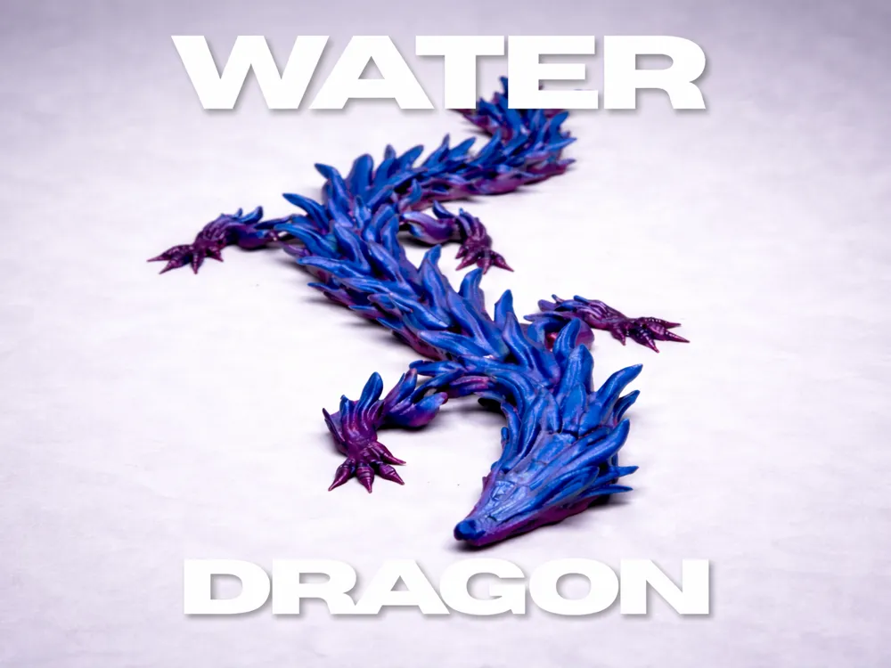 Articulated Water Dragon - Free 3D Print Model - MakerWorld