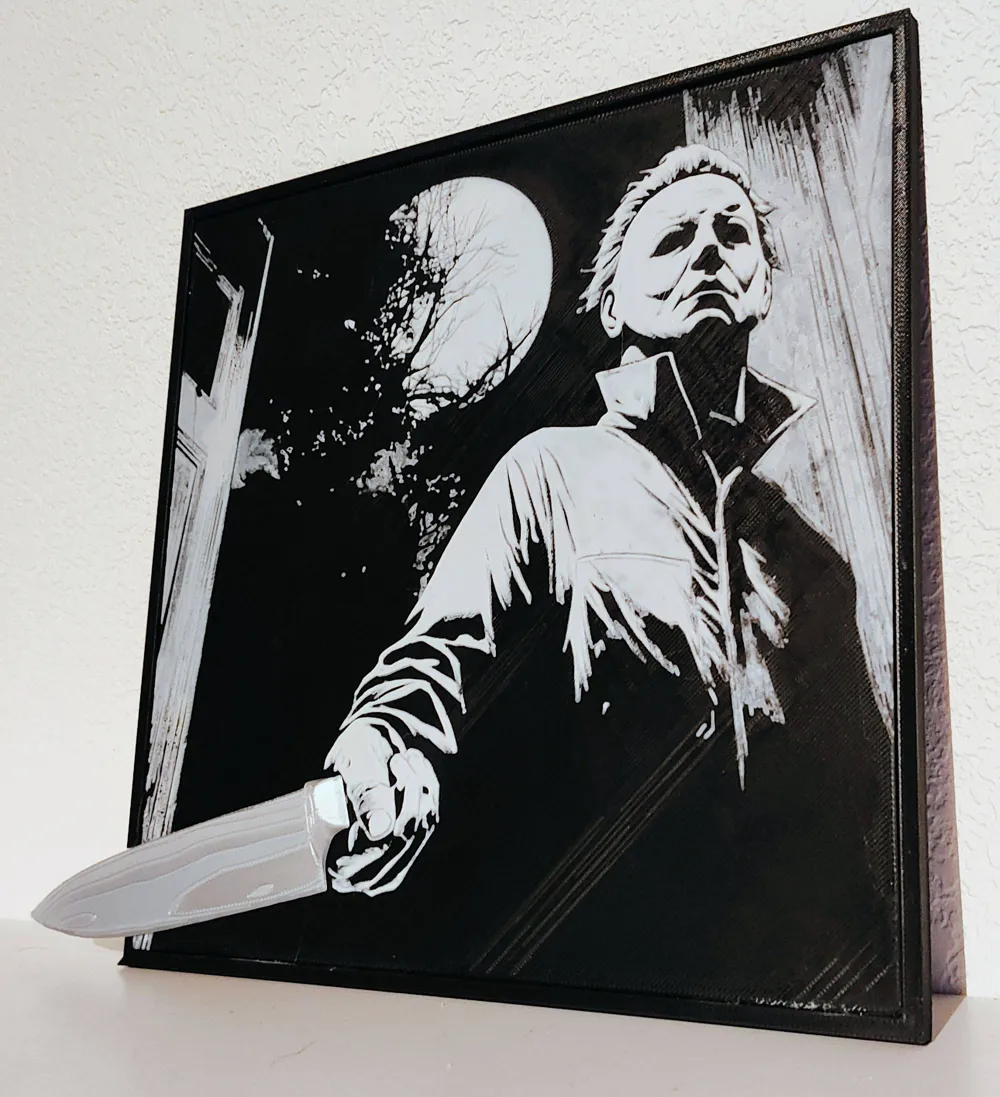 Michael Myers The Night He Came Home 3D PopOut Art by robby MakerWorld ...