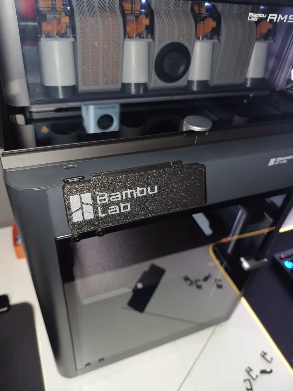 Hinged P1S Screen Cover with Bambulab Logo - Free 3D Print Model ...
