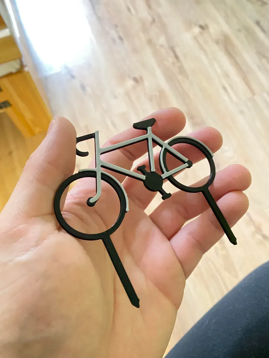 Bicycle cake topper by M.Holicky - MakerWorld