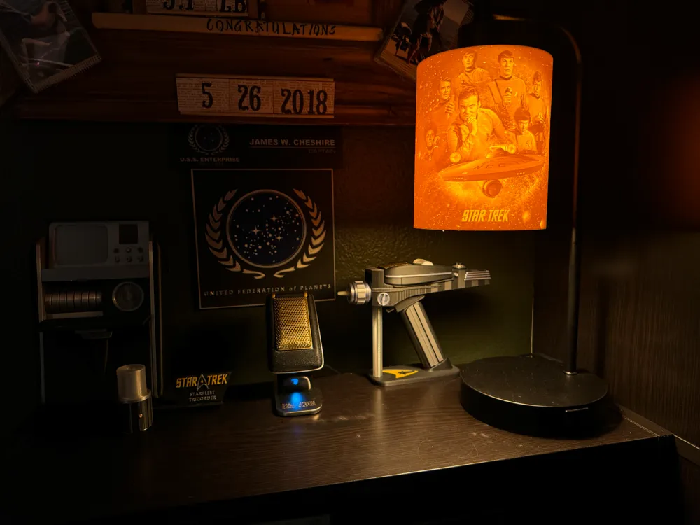 Star Trek TOS Full Cast Lithophane Lamp Shade by cheshire - MakerWorld