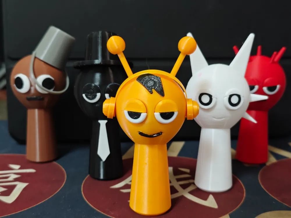 Sprunki Plush Rhythm Box Little Orange Oren by luu0898 - MakerWorld