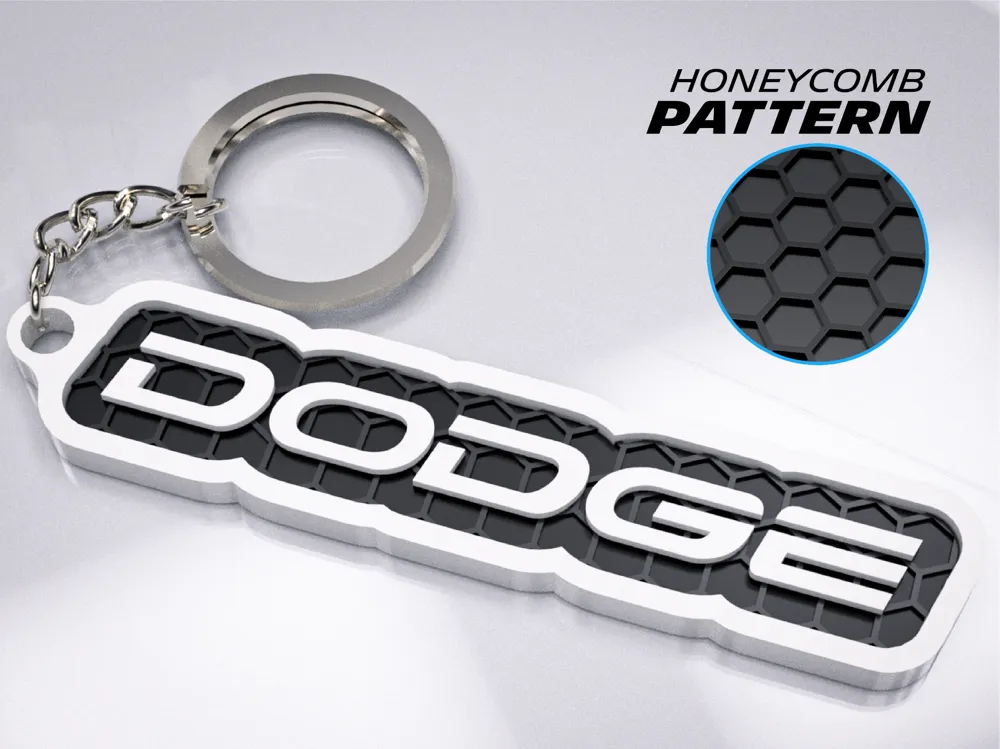 Dodge Keychain by Krystian3D MakerWorld: Download Free 3D Models