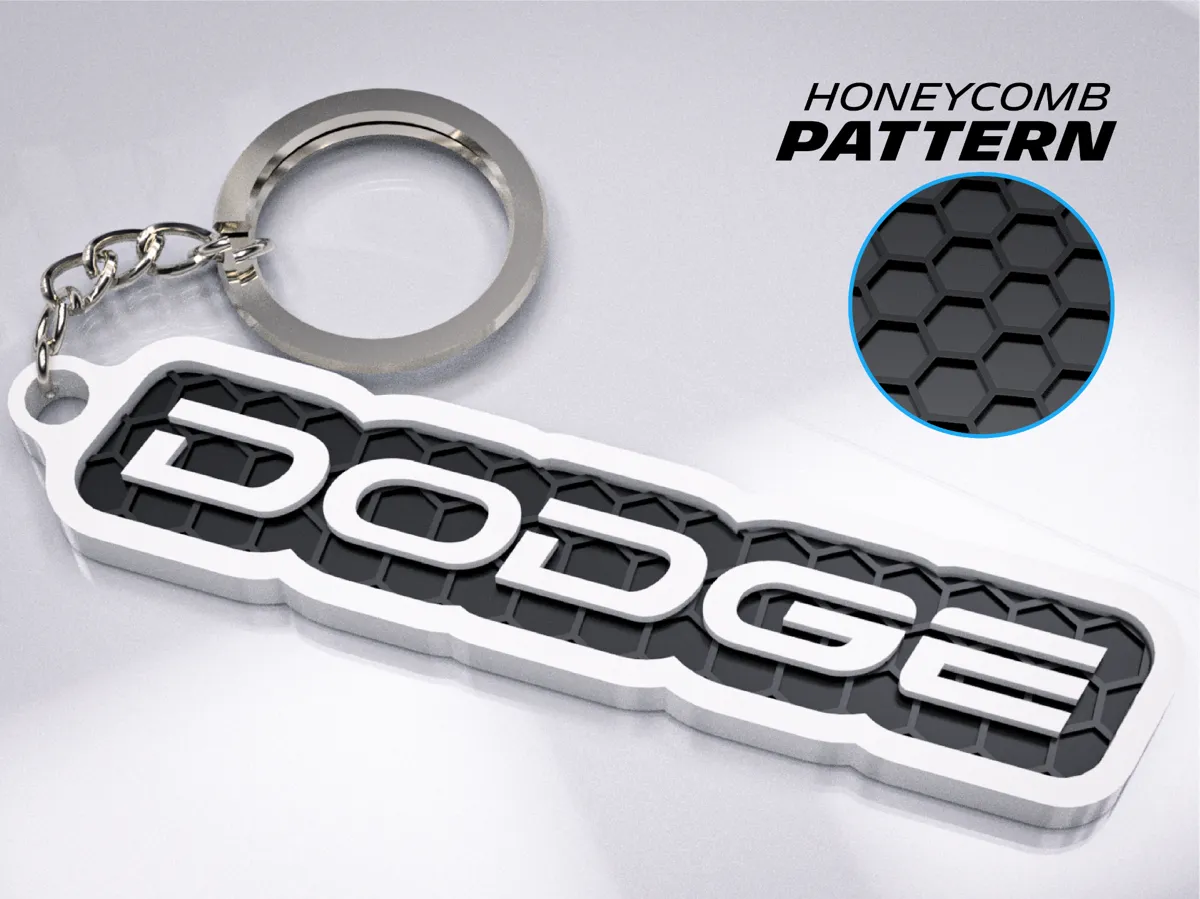 Dodge Keychain - Free 3D Print Model - MakerWorld