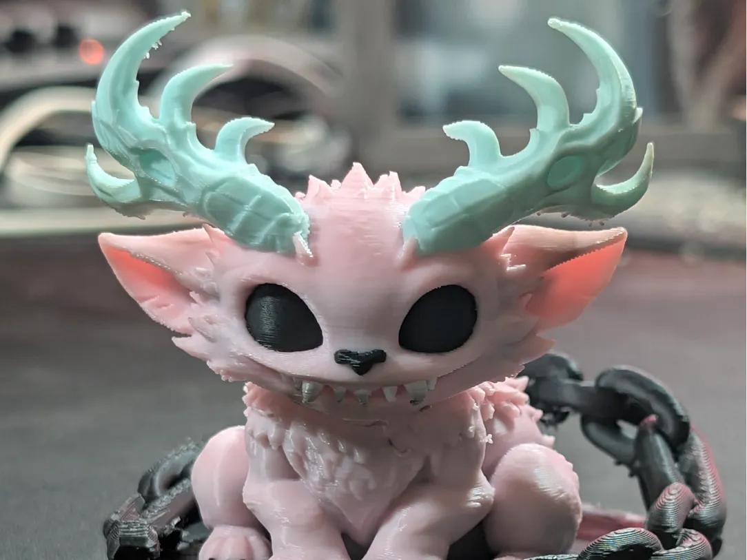 (AMS) Cute Demon Monster - Free 3D Print Model - MakerWorld