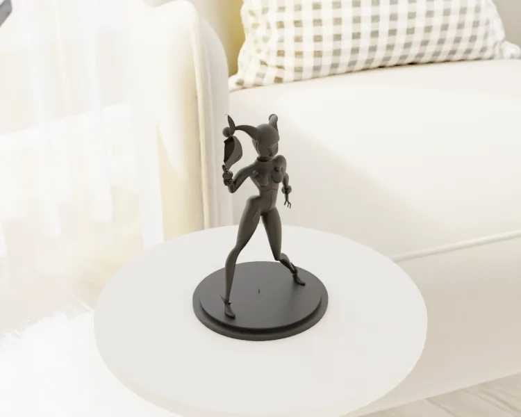 Harley Quinn mit Waffe – Kostenloses 3D-Druckmodell – MakerWorld