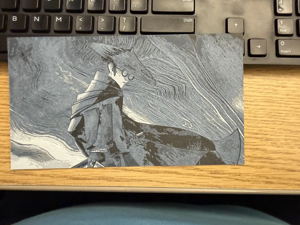 Blue Eye Samurai Wavy Background v2 - Free 3D Print Model - MakerWorld