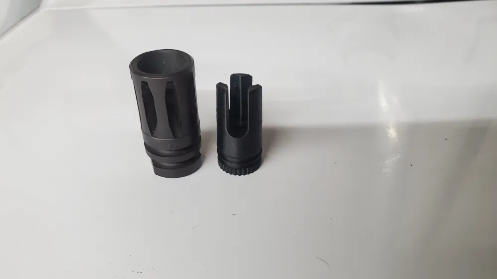 1/2x28 thread mini TriProng muzzle cap for airsoft by LiterallyMiatas ...