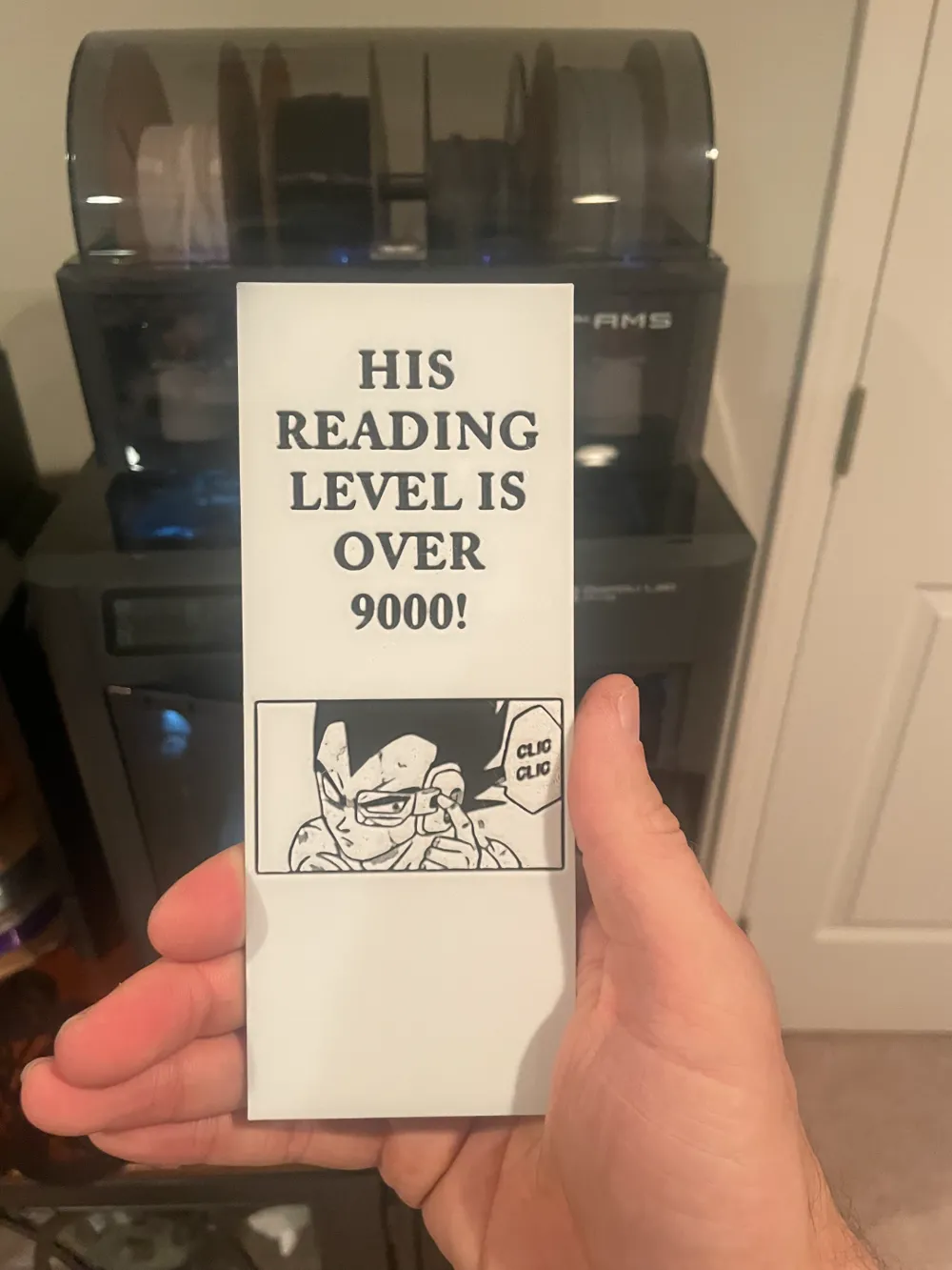 DragonBall Z Bookmark / Vegeta / Manga / Art by 3D Prints This Week ...