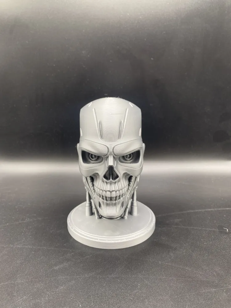 Terminator Mechanical Endo Skull Sci‑Fi Bust T800 - Free 3D Print Model ...