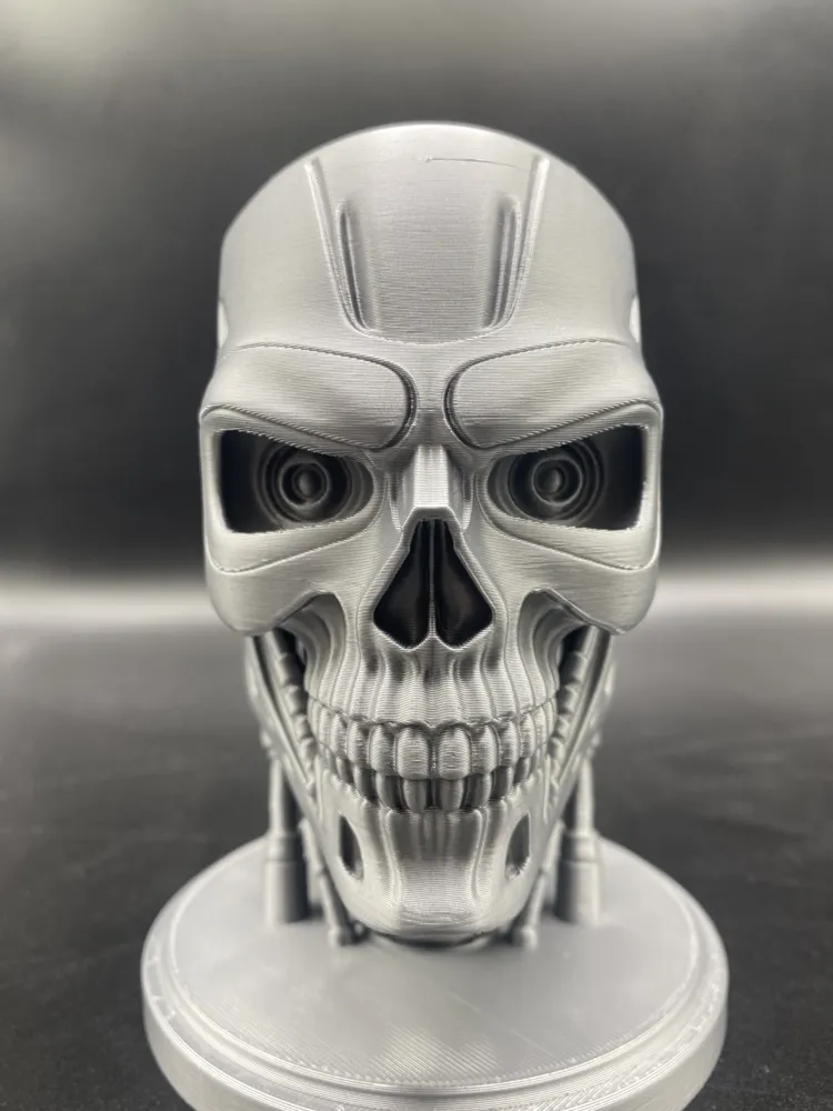 Terminator Mechanical Endo Skull Sci‑Fi Bust T800 - Free 3D Print Model ...