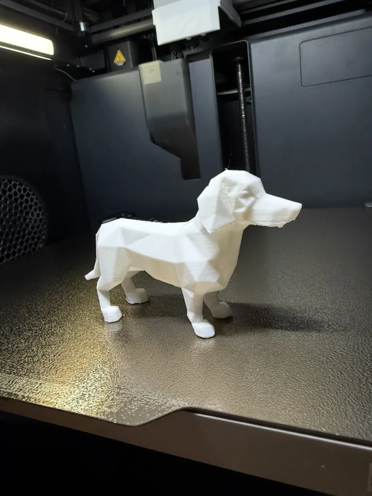 Low-Poly Wiener Dog Figure - Free 3D Print Model - MakerWorld