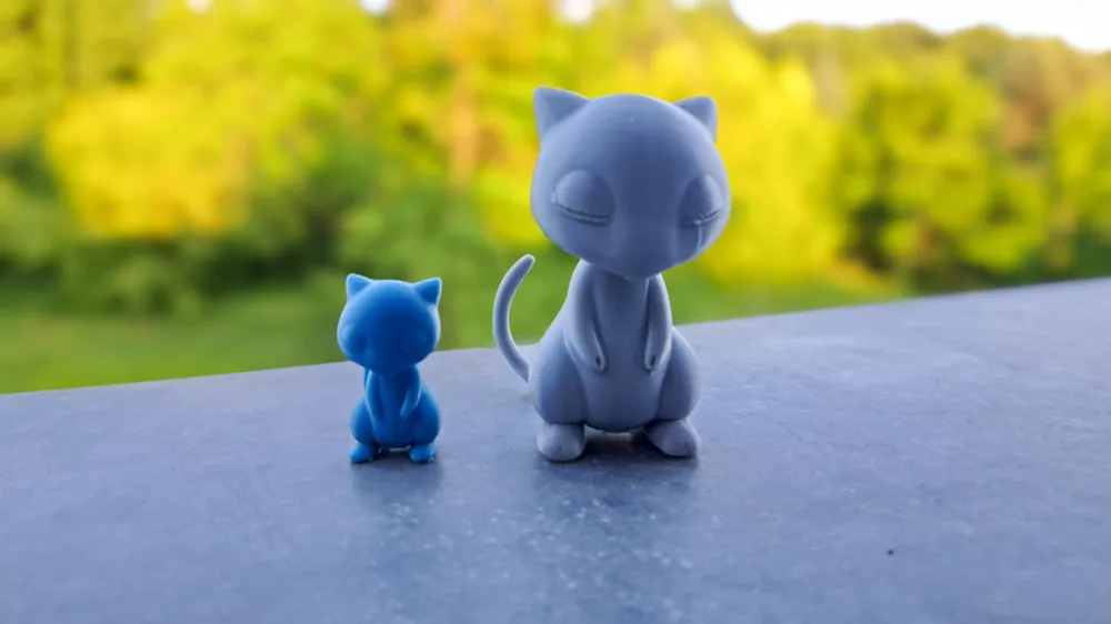 Little Mew Pokemon - print 30min - keychain - Free 3D Print Model ...