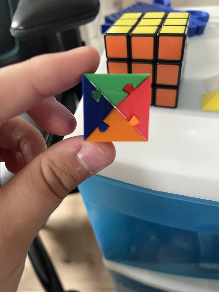 1 by 1 Rubik's Cube Stickerless design by Santo_Designs7 MakerWorld ...