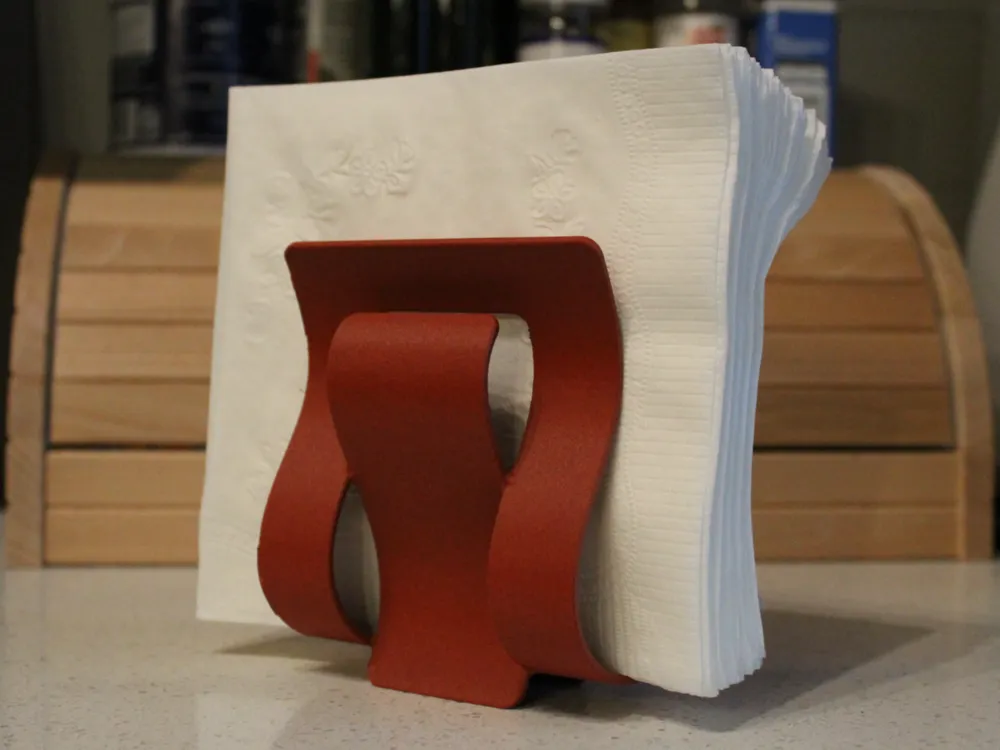 Ultramodern "Wavy" Napkin Holder - Free 3D Print Model - MakerWorld