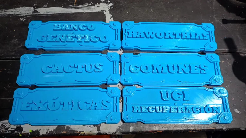 Industrial Modular Label Sign Workshop Style - Free 3D Print Model ...